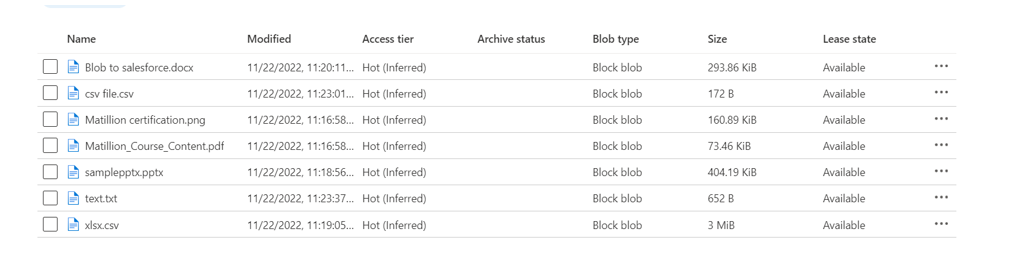 Getting Multiple Format Files And Updated Files From Azure Blob Storage To Salesforce Mouri Tech
